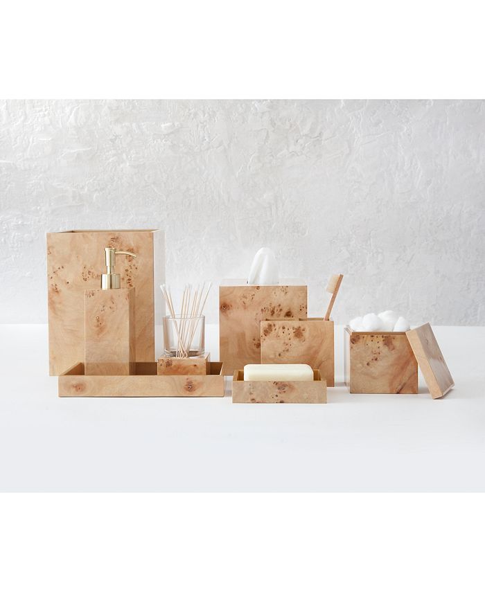 Cassadecor Petra Burl Wood Tissue Cover - Macy's