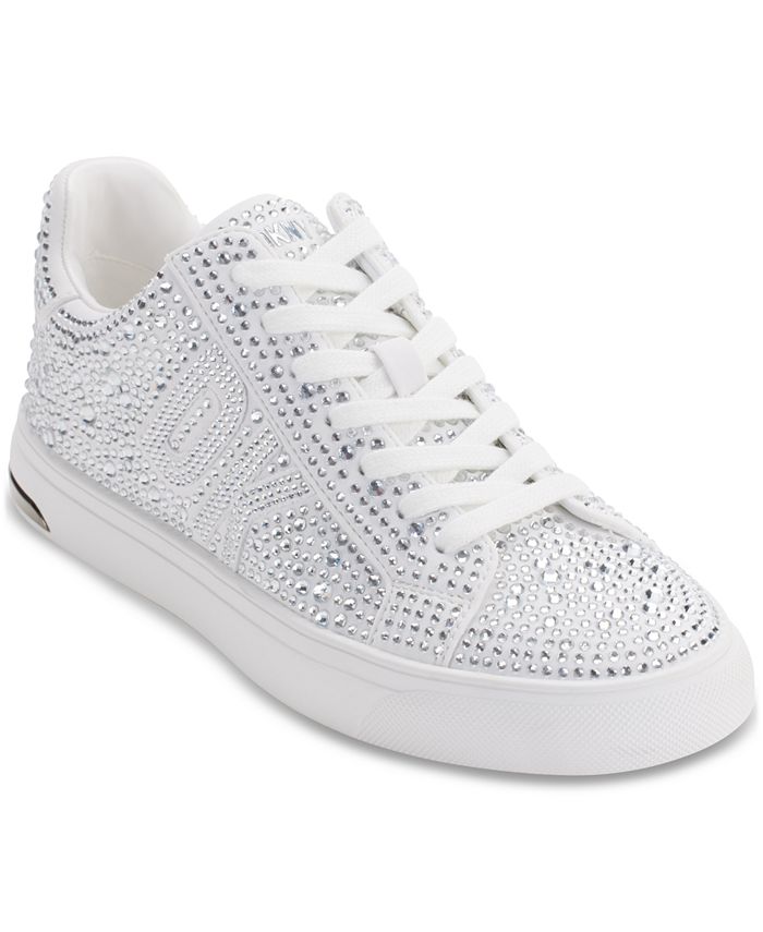 DKNY Abeni Rhinestone Low Top Sneakers - Macy's