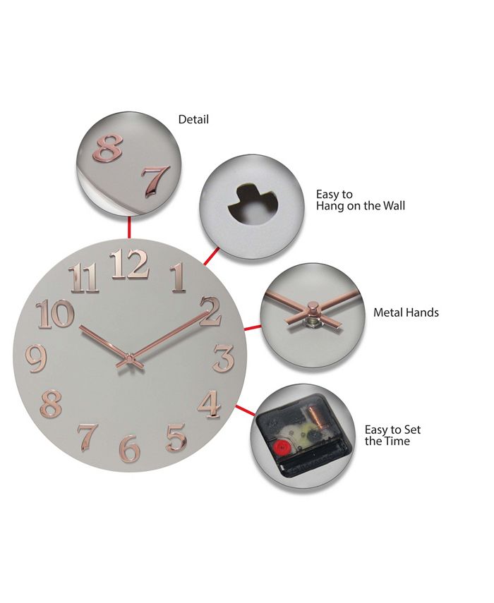 Infinity Instruments Round Wall Clock - Macy's