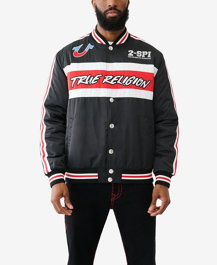 True Religion Men's Tr Racing Bomber Jacket - Macy's