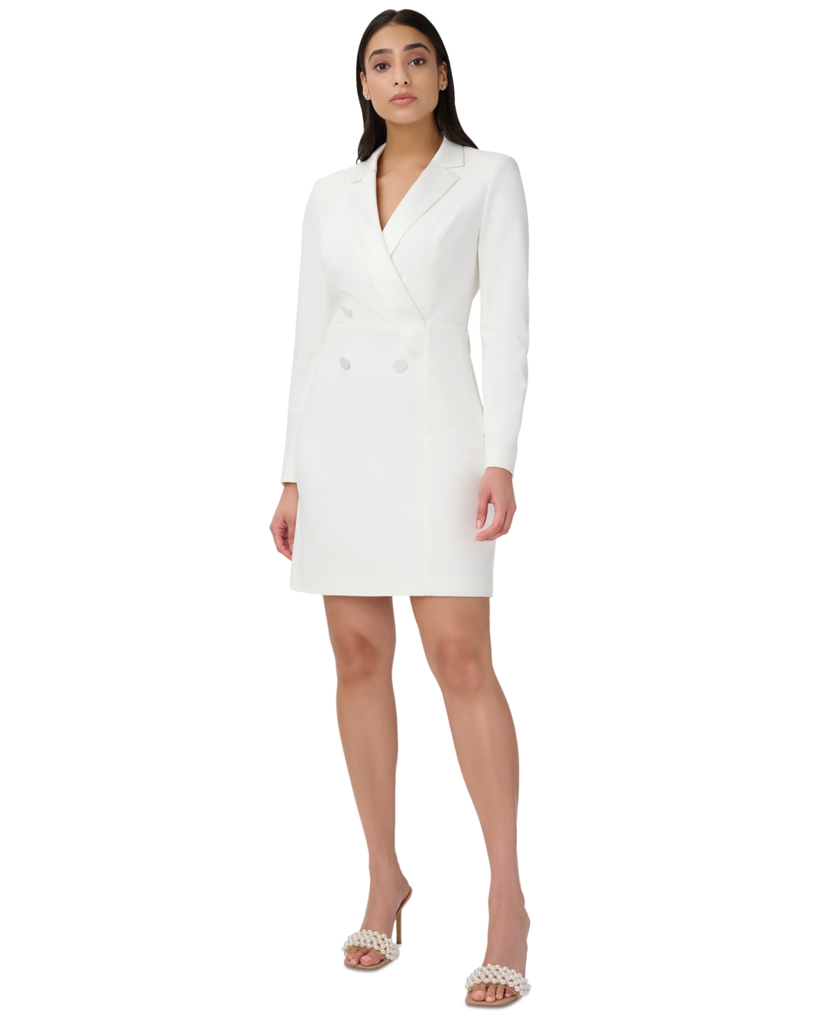 Click here for Adrianna Papell Womens Tuxedo Cocktail Sheath Dres... prices