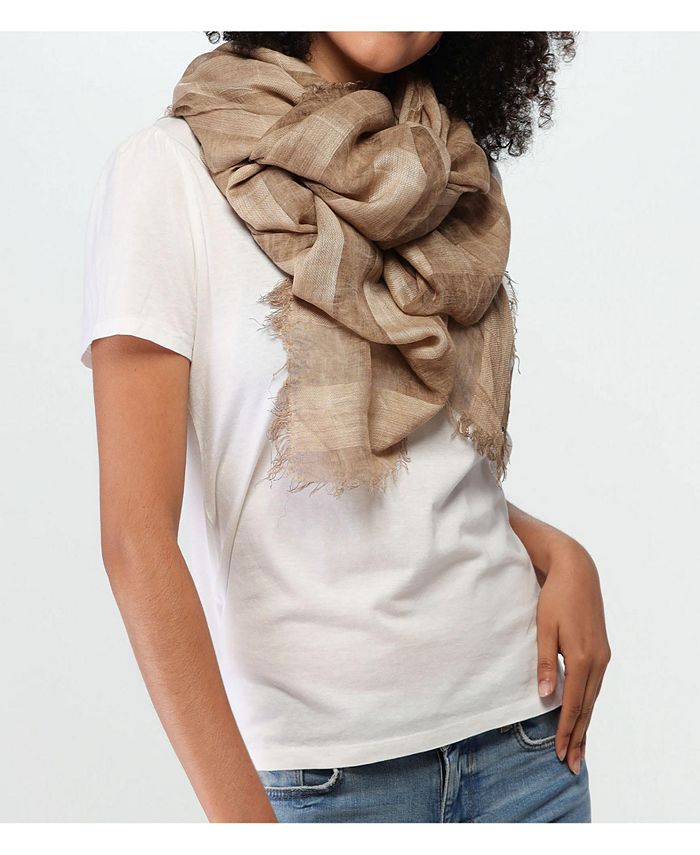 FRAAS Women's Tonal Stripe Scarf - Macy's