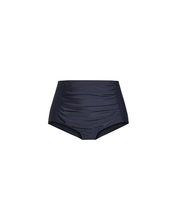 AVENUE Plus Size Hi Waist Swim Brief - Macy's