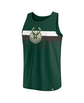 Fanatics Men's Hunter Green Milwaukee Bucks Wild Game Tank Top - Macy's