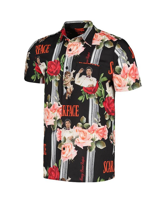 Reason Men's and Women's Black Scarface Cherub Button-Up Shirt - Macy's