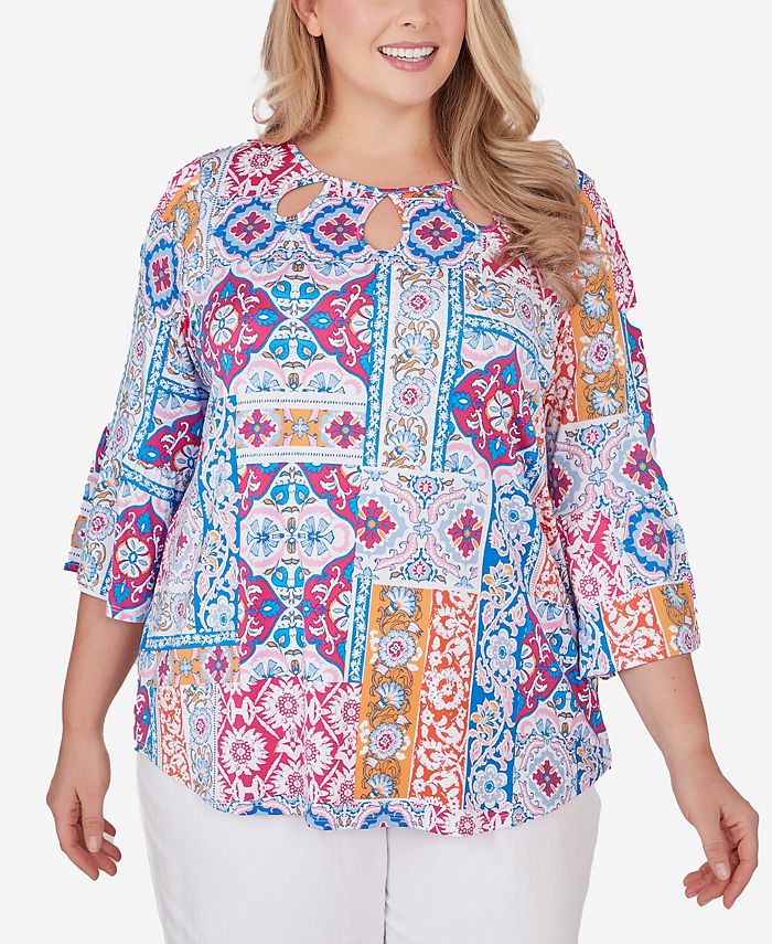 Ruby Rd. Plus Size Eclectic Knit Top - Macy's