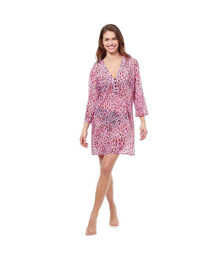 Profile by Gottex Women's Pretty Wild Mesh Dress swim cover up - Macy's