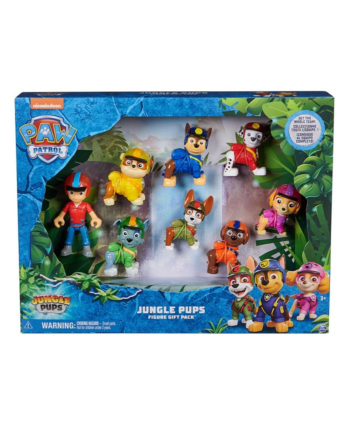 Paw Patrol - Jungle Pups Action Figures Gift Pack, with 8 Collectible ...