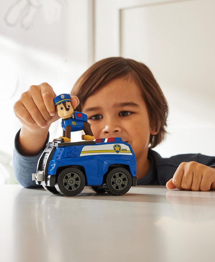Paw Patrol Chase's Patrol Cruiser, Toy Car with Collectible Action ...