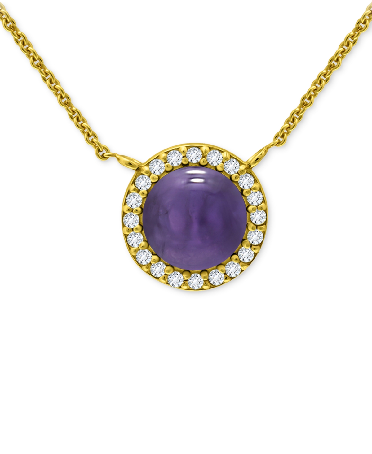Click here for Giani Bernini Onyx & Cubic Zirconia Halo Pendant N... prices