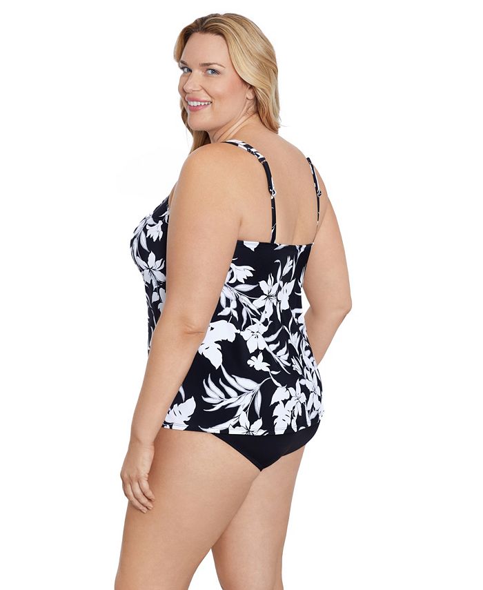 Shapesolver By Penbrooke Plus Size Shapesolver Handkerchief Fauxkini