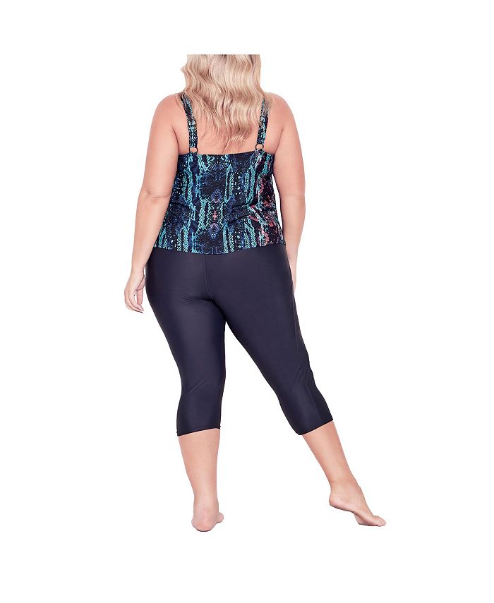 Avenue Womens Plus Size Swim Capri Pant Macys