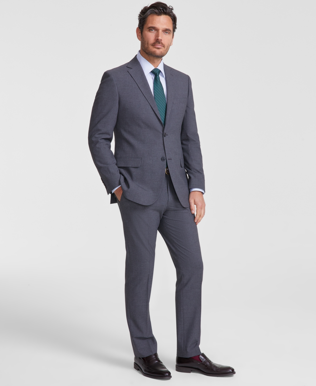 Click here for Dkny Mens Modern-Fit Nested Suit - Charcoal prices
