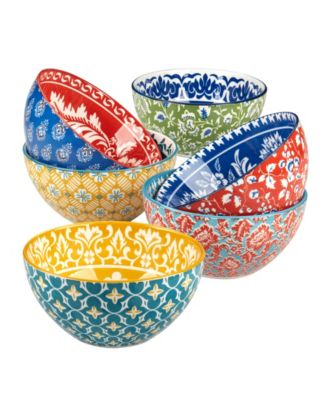 Certified International Panache Set of 6 All Purpose Bowls, 6.25" 6 ...