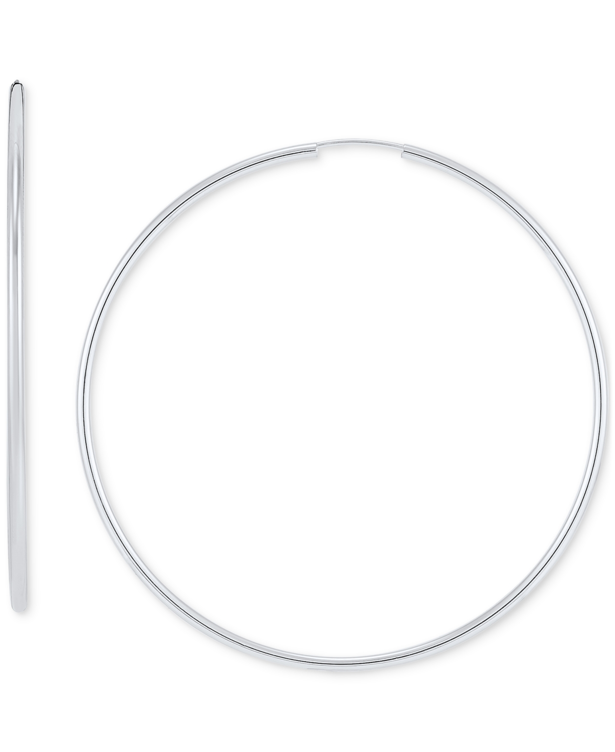 Click here for Polished Classic Endless Medium Hoop Earrings in 1... prices