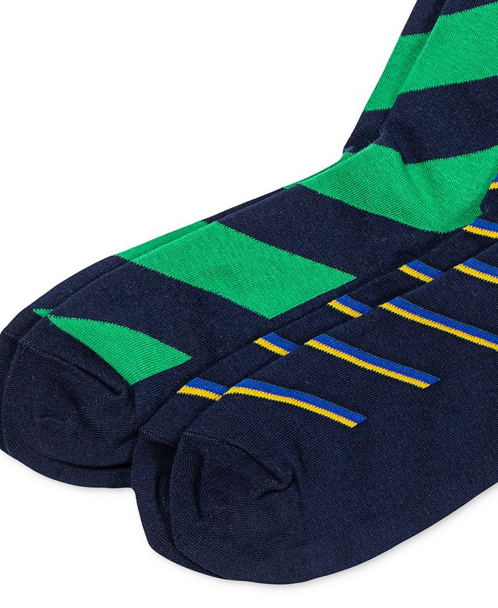 Polo Ralph Lauren Men's 2-Pk. Striped Slack Socks - Macy's