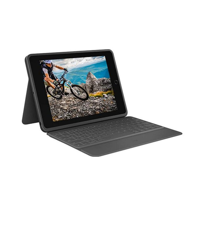 Logitech Rugged Folio Protective Keyboard Case for iPad 7th and 8th Gen ...