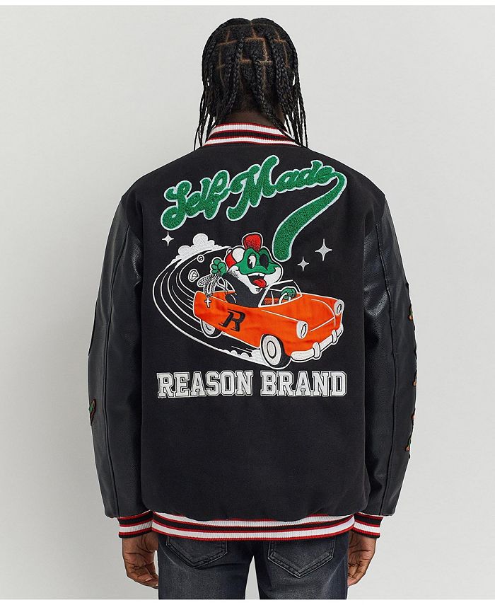 Reason Varsity Jacket Black - Macy's