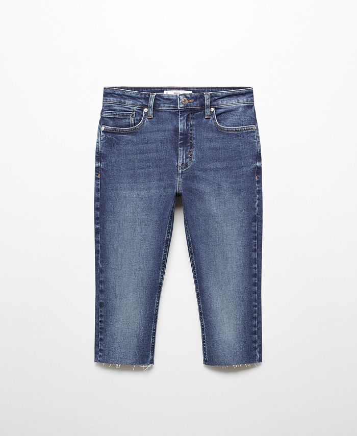 MANGO Women's Capri Slim-Fit Jeans - Macy's