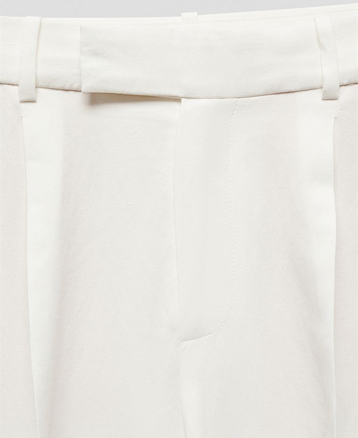 MANGO Women's Flowy Suit Pants - Macy's