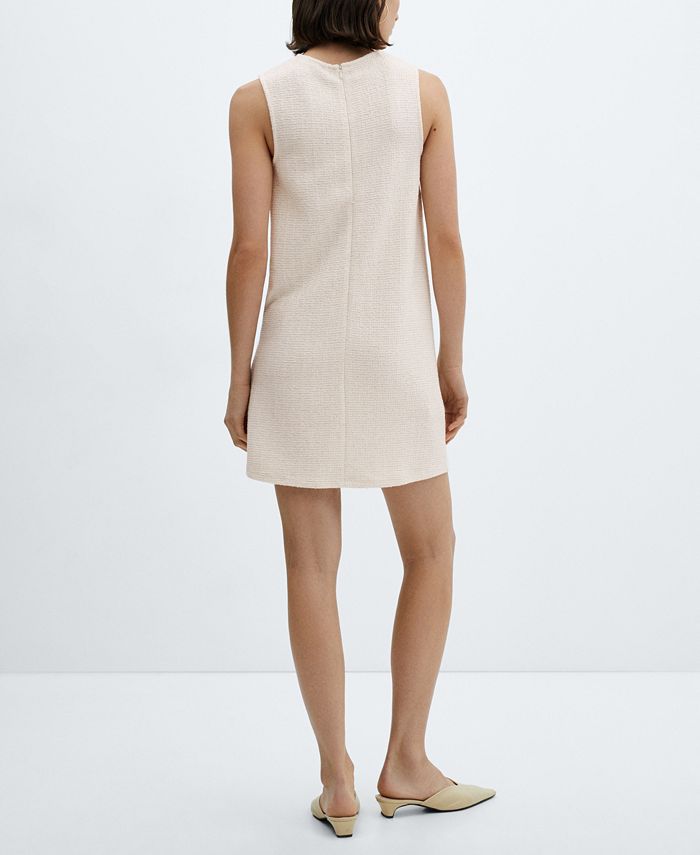 MANGO Women's Textured Short Dress - Macy's
