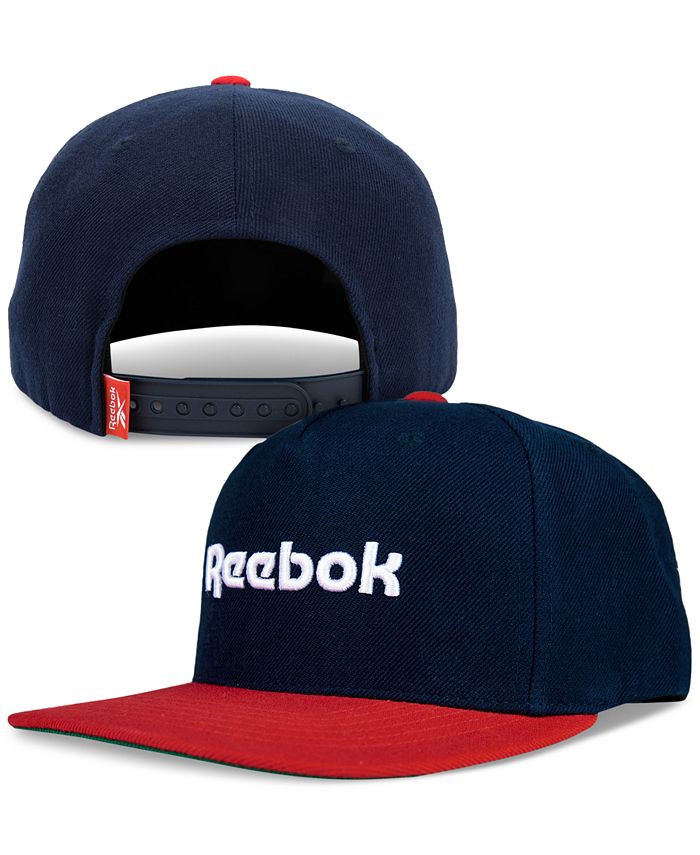 Reebok Men's Logo Embroidered Flat-Brim Snapback Hat - Macy's
