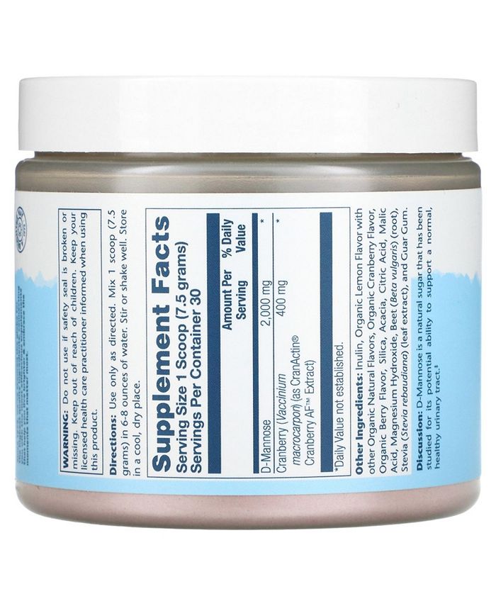 Solaray D-Mannose with CranActin Powder 2 000 mg - 8 oz (226 g) - Macy's