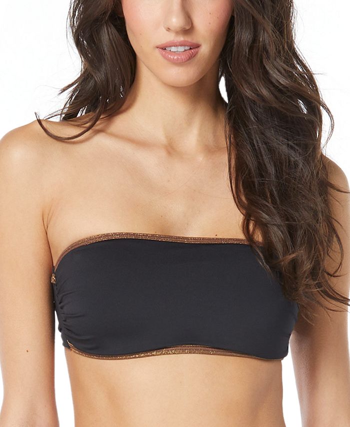 Vince Camuto Womens Reversible Bandeau Bikini Top Macys