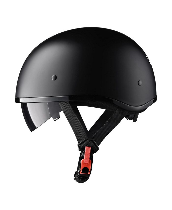AHR Half Face Motorcycle Helmet Sun Visor DOT Approved Bike Chopper ...