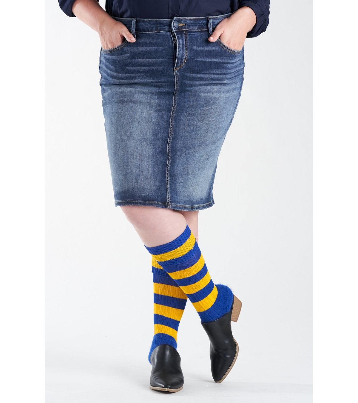 Click here for Slink Jeans Plus Size Denim Skirt - Eve prices
