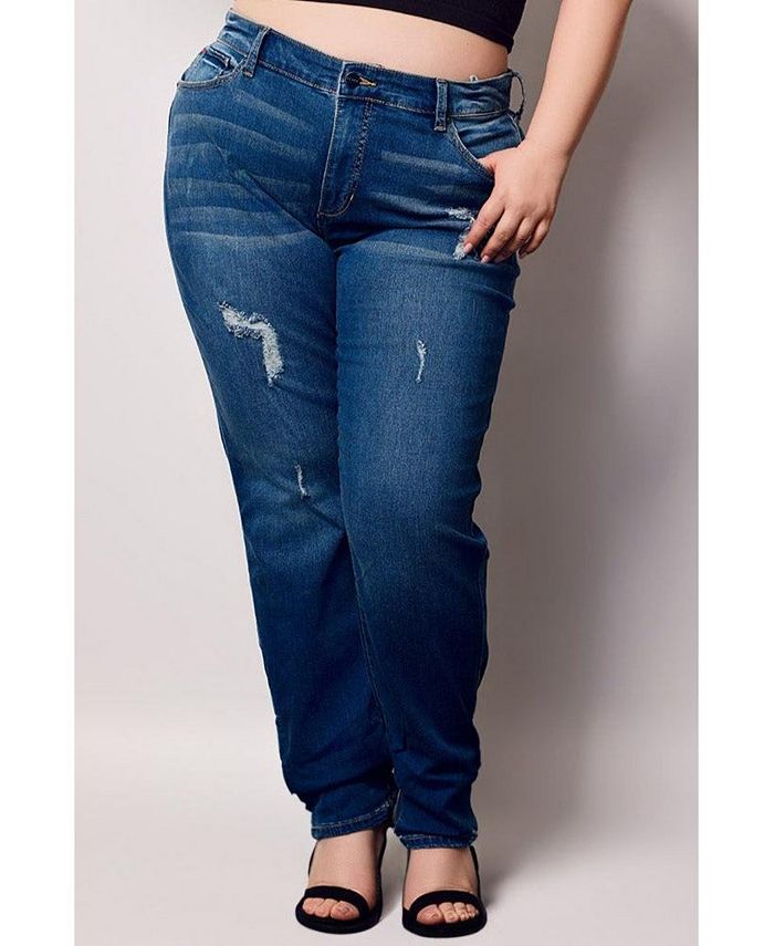 SLINK Jeans Women's High Rise Boyfriend Jeans - Macy's