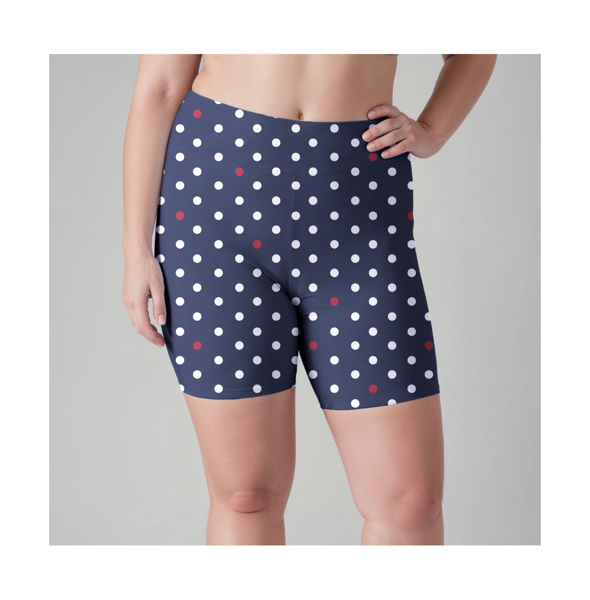 Click here for Calypsa Womens Plus Size Mid-Thigh Swim Shorts - S... prices