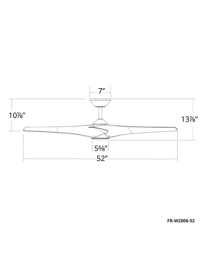 Modern Forms Zephyr Smart Ceiling Fan - 52" - Macy's
