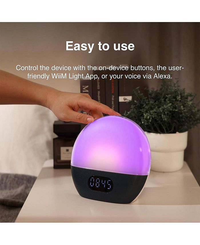 WiiM Wake-up Light All-in-One Sunrise Alarm Clock, Sound Machine ...