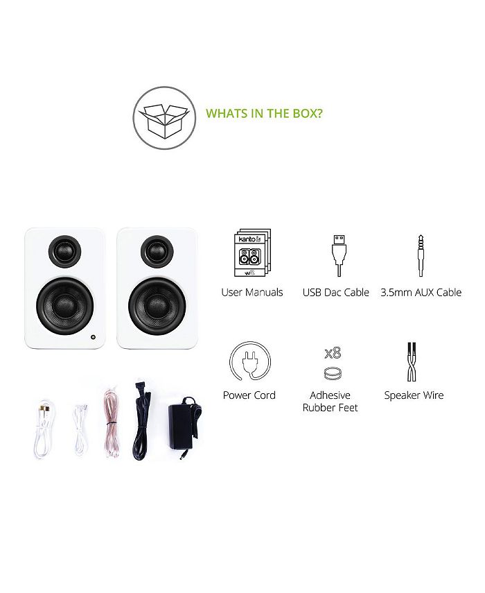 Kanto YU2 Powered Desktop Speakers - Pair - Macy's