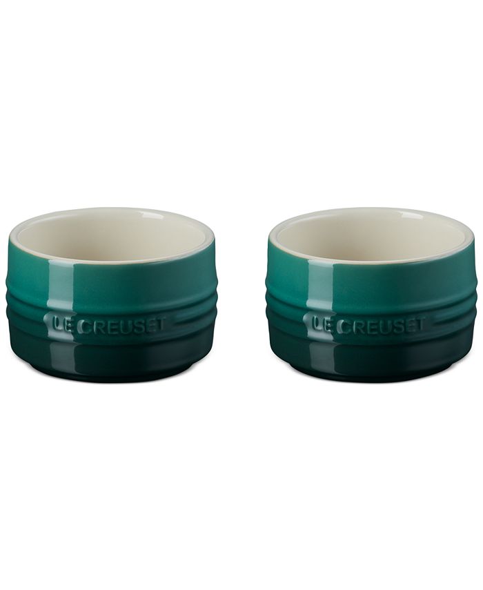 Le Creuset Stoneware Round Ramekin Straight Wall Set - Macy's