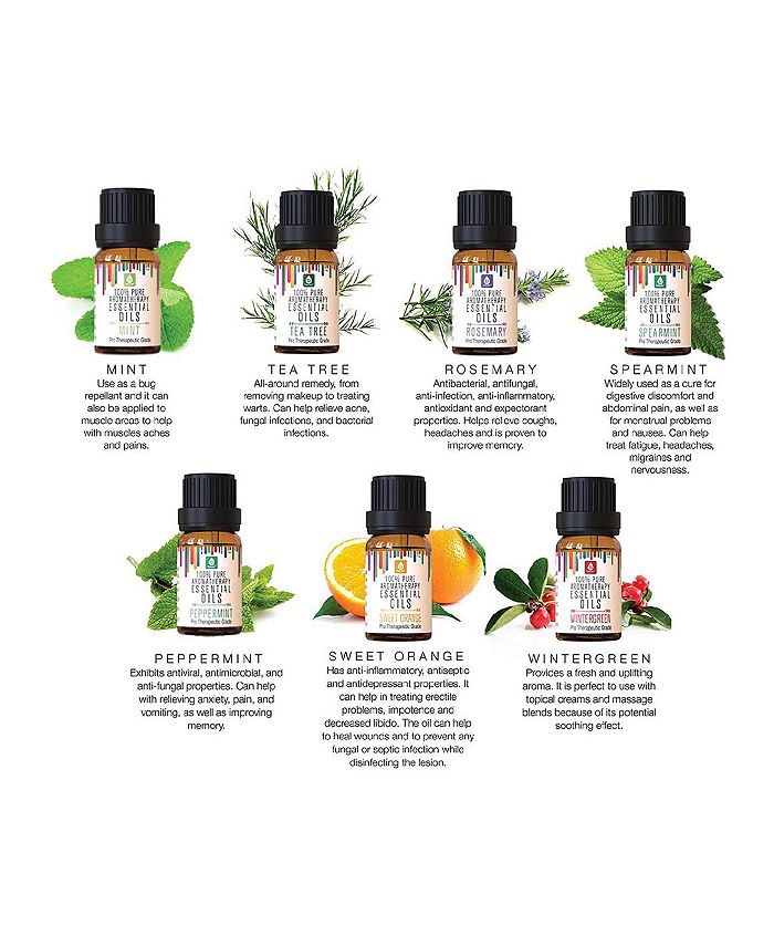 PURSONIC 14 Pack of 100% Pure Essential Aromatherapy Oils - Macy's