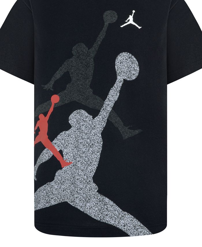 Jordan Big Boys Gradient Stacked Short Sleeve Tee - Macy's