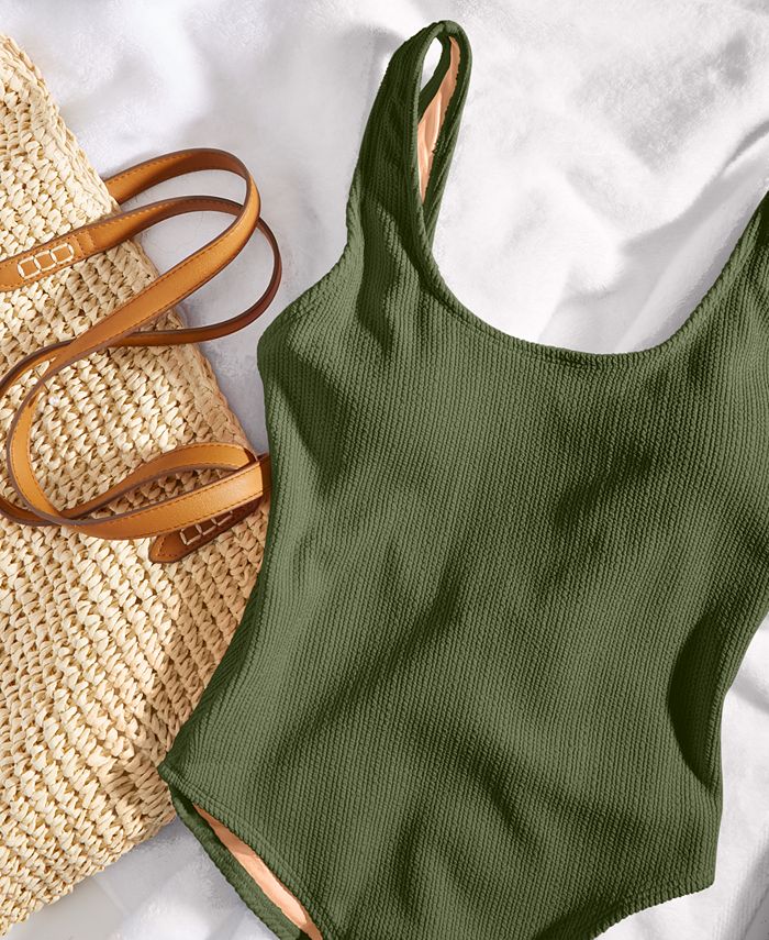 COTTON ON Women's Low-Back One-Piece Swimsuit - Macy's