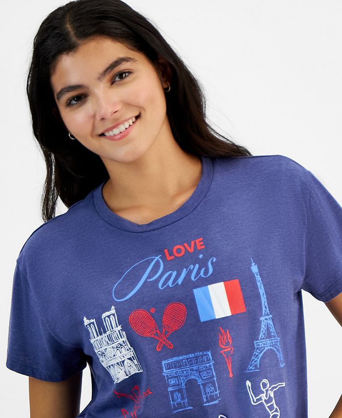 Grayson Threads, The Label Juniors' Paris Graphic-Print Tee - Macy's