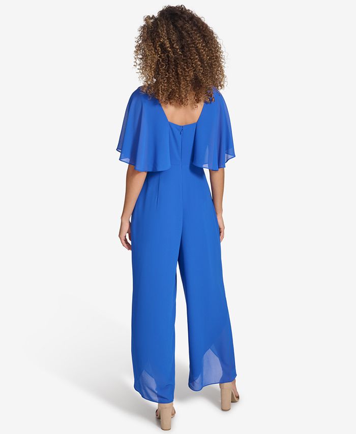 kensie Women's Flutter-Sleeve Jumpsuit - Macy's