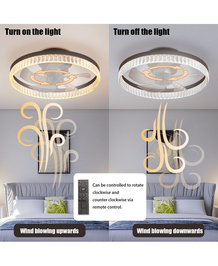 Simplie Fun Modern Remote Control Chandelier Fan - Macy's