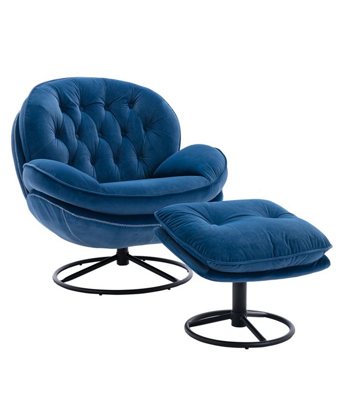 Simplie Fun Accent Chair TV Chair Living Room Chair With Ottoman - Macy's