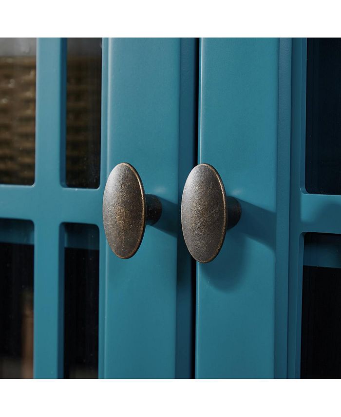 Simplie Fun Storage Cabinet, Buffet Sideboard, Teal Blue - Macy's