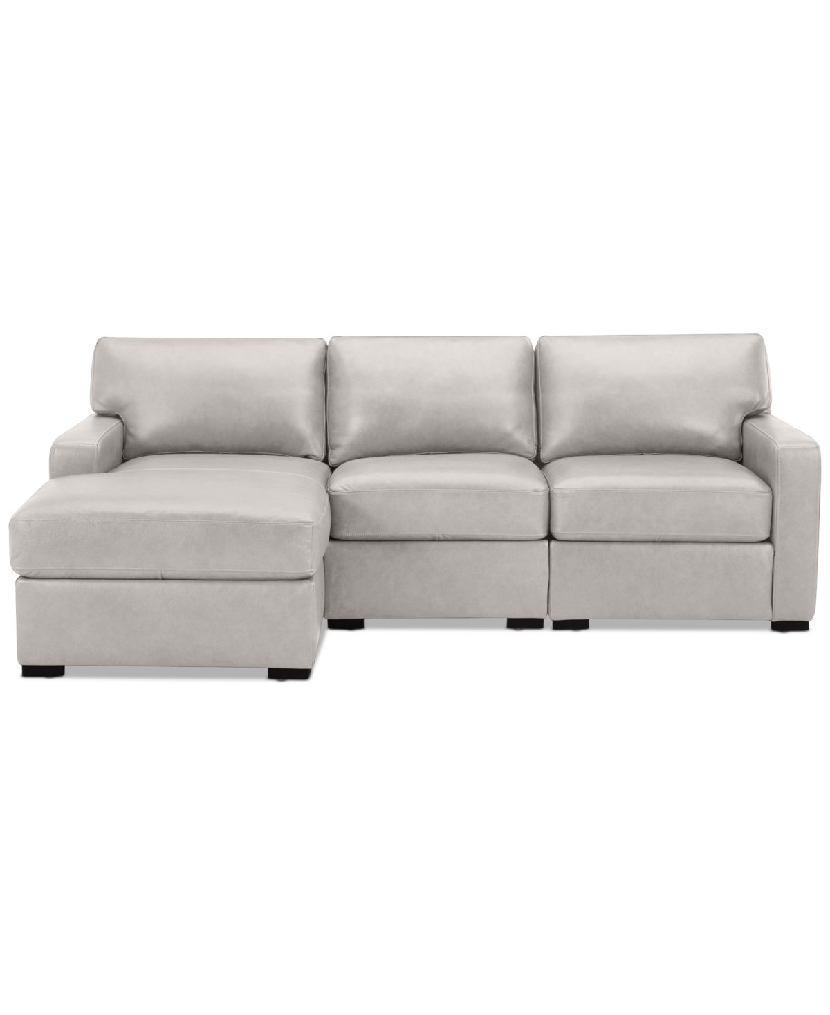 Click here for Radley 3-Pc. Leather Modular Chaise Sectional  Cre... prices
