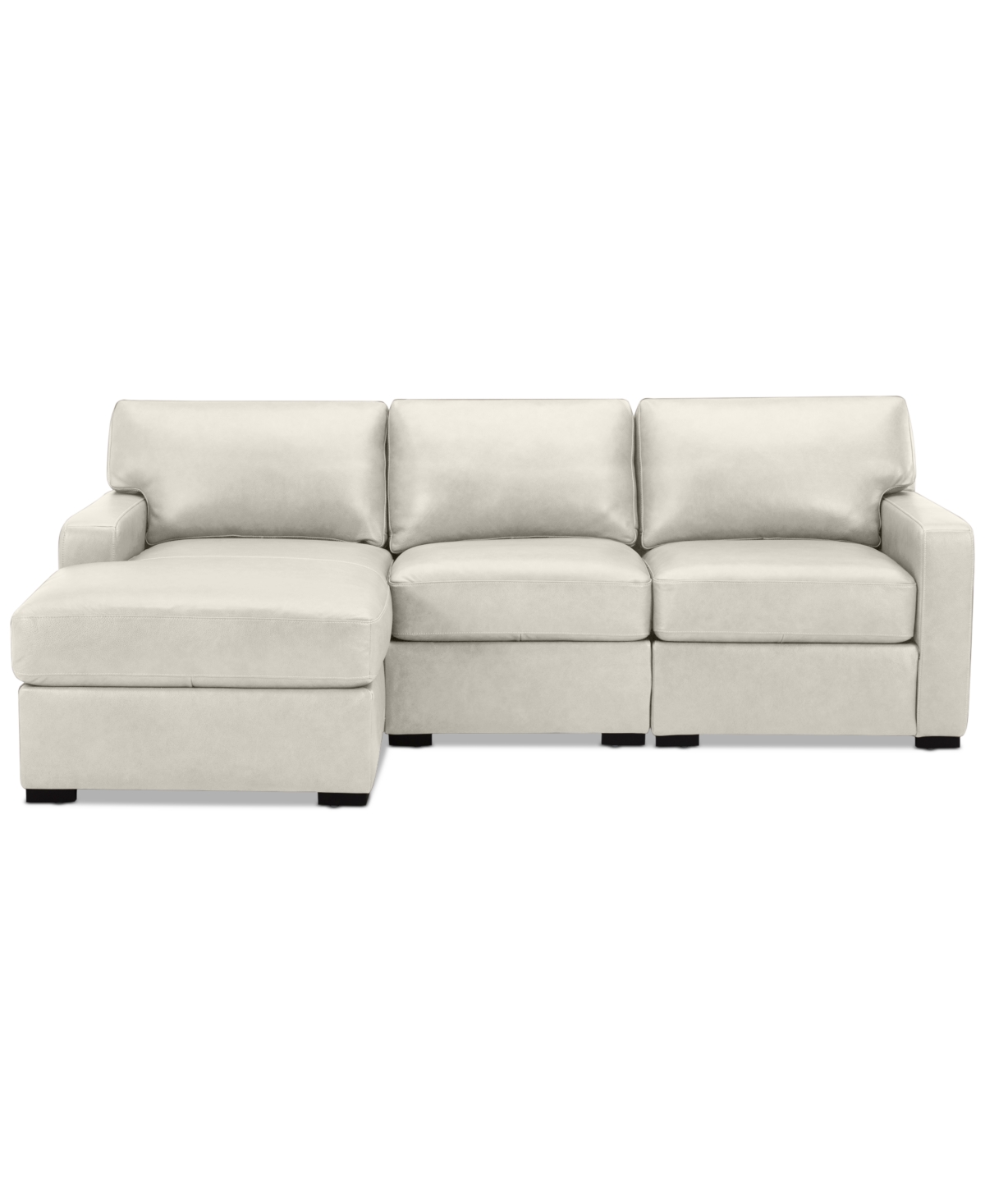Click here for Radley 3-Pc. Leather Modular Chaise Sectional  Cre... prices