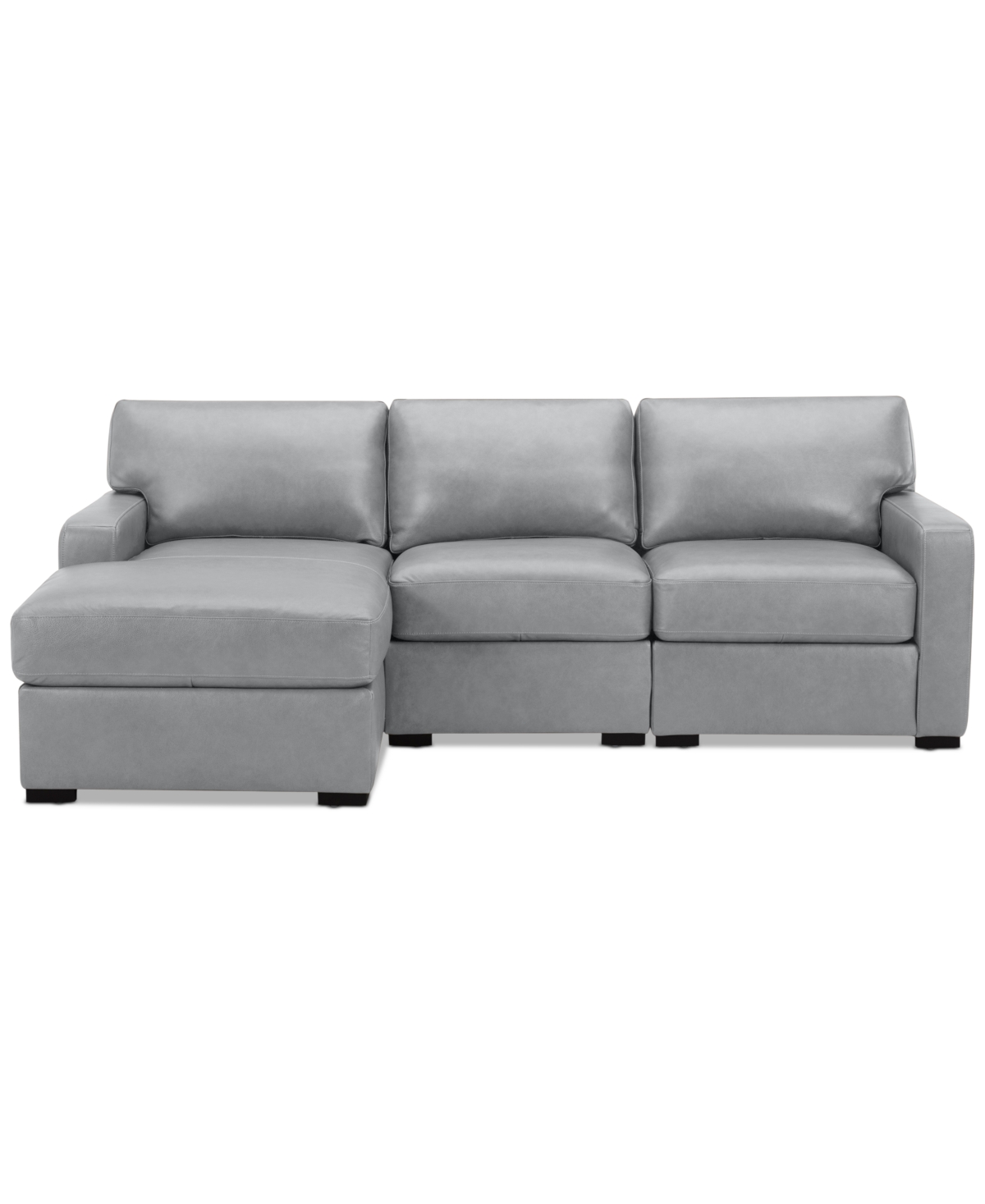 Click here for Radley 3-Pc. Leather Modular Chaise Sectional  Cre... prices