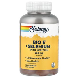 Solaray Bio E + Selenium with Lecithin - 120 Softgels - Macy's
