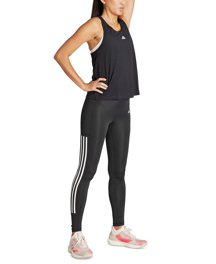 adidas Women's Training Small Logo Racerback Tank Top - Macy's