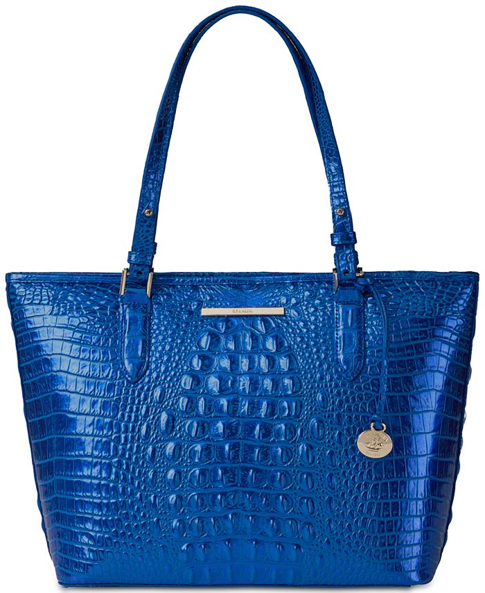Brahmin Asher Cobalt Potion Melbourne Large Leather Tote - Macy's